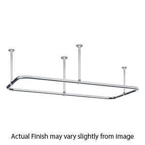 Rectangular Ceiling Mounted - Shower Rod